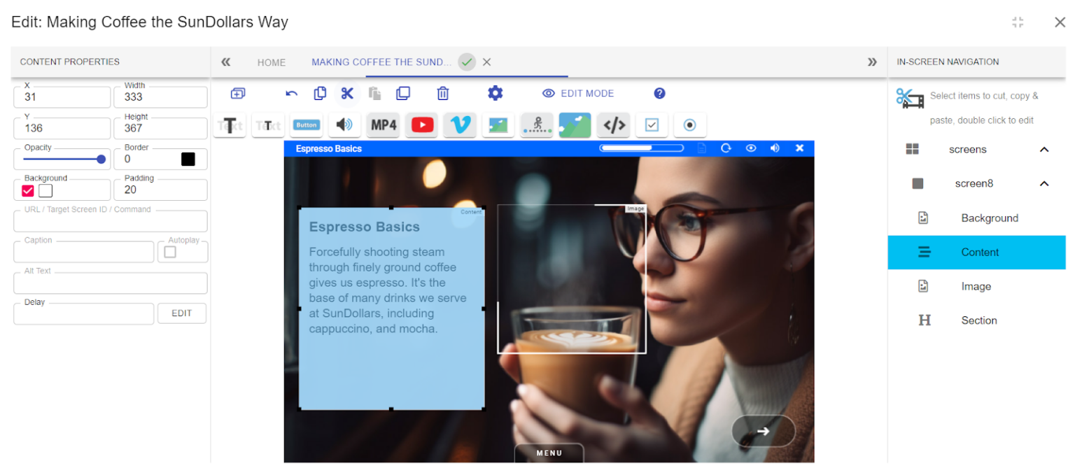 From Text Prompt to eLearning Magic - Open eLMS