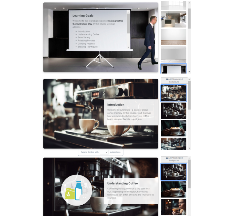 From Text Prompt to eLearning Magic - Open eLMS